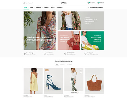 Molla - Best Premium HTML Template